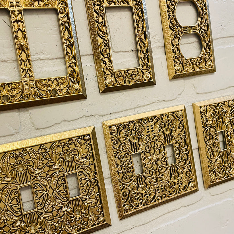 Gold Light/PlugSwitch Covers – The Shabby Store
