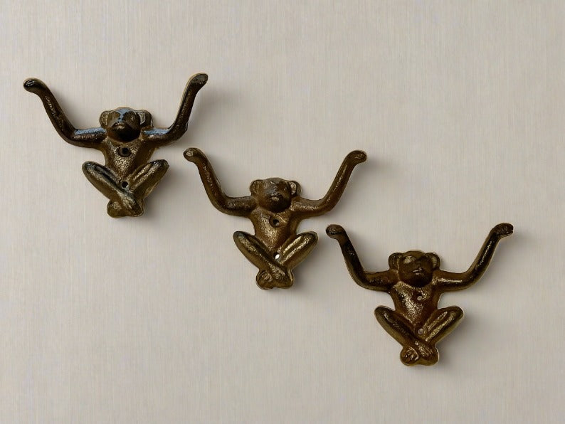 Cast Iron Monkey Hook – The Shabby Store